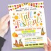 Editable Fall Festival Flyer, School Church Halloween Fall Invite, Fall ...