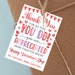 Valentine's Day Teacher Gift Tag, Thank You for All That You Do! Happy ...