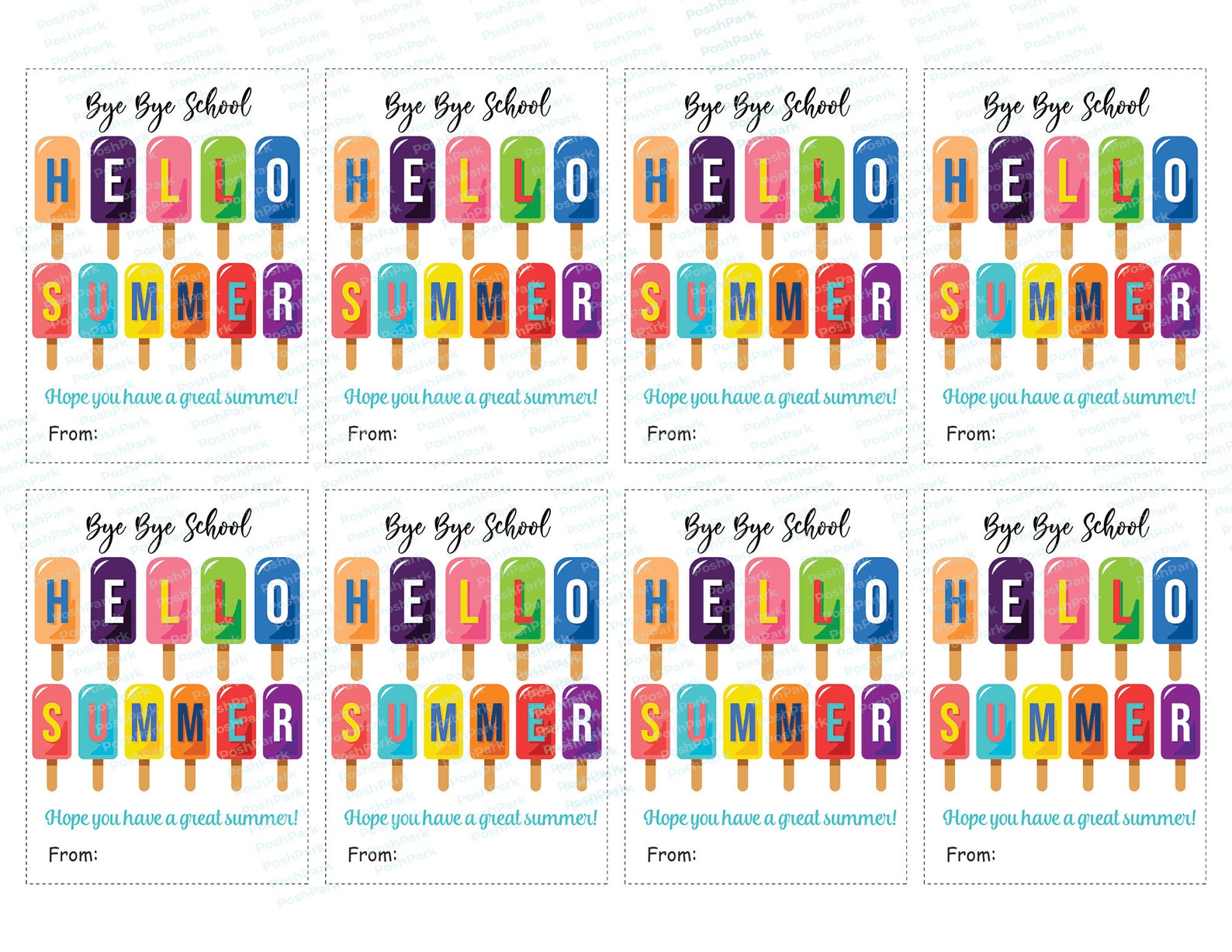 PDF Summer Teacher Gift Tag Summer Gift Tags for Student End - Etsy