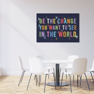 Colorful Motivational Classroom Posters, Printable Back to School Decor ...