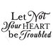 Sets of 4 Funeral Program Word Art Titles, Let Not Your Heart Be ...