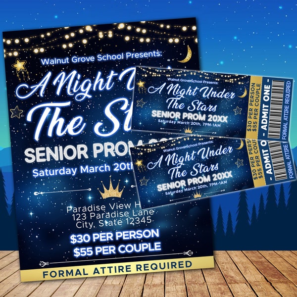 Under the Stars Prom Theme - Etsy