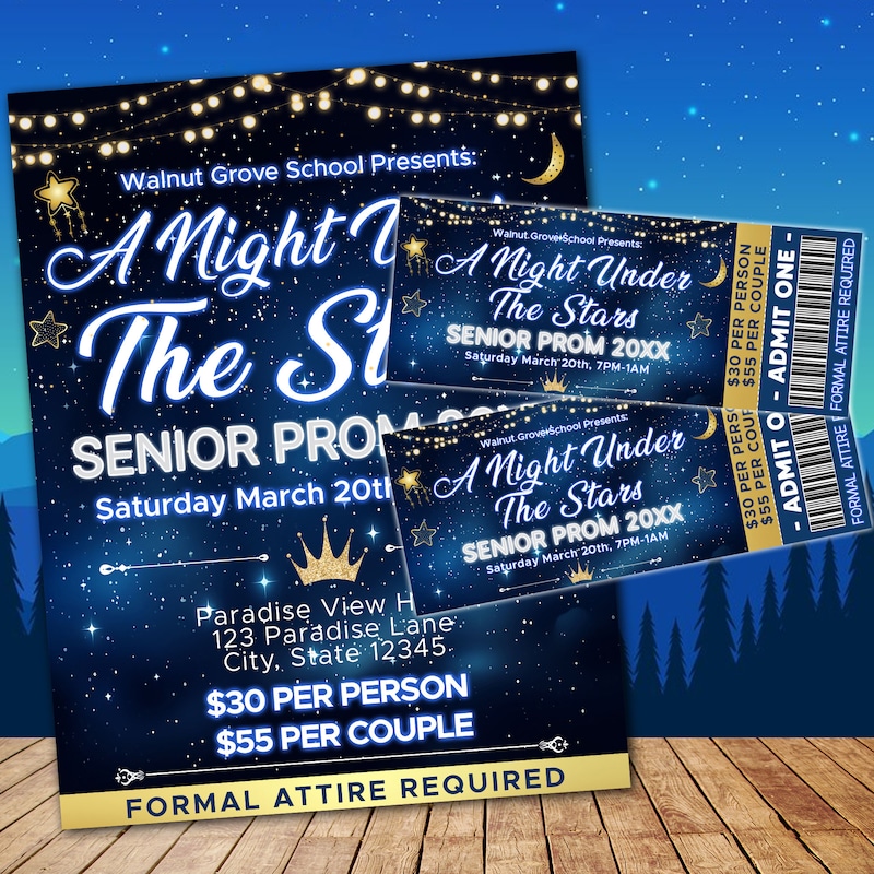Under the Stars Prom Theme - Etsy