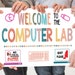PDF Welcome to the Computer Lab Sign White, Printable School Computer ...