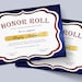Editable Honor Roll Award Certificate Set of 4 DIY Student - Etsy