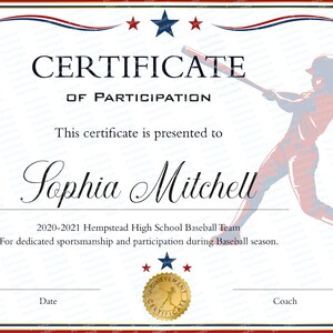 Editable Multi-sport Certificate Bundle, End of Season Sport ...