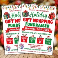 EDITABLE Christmas Gift Wrap Fundraiser Flyer | Gift Wrap Fundraiser ...