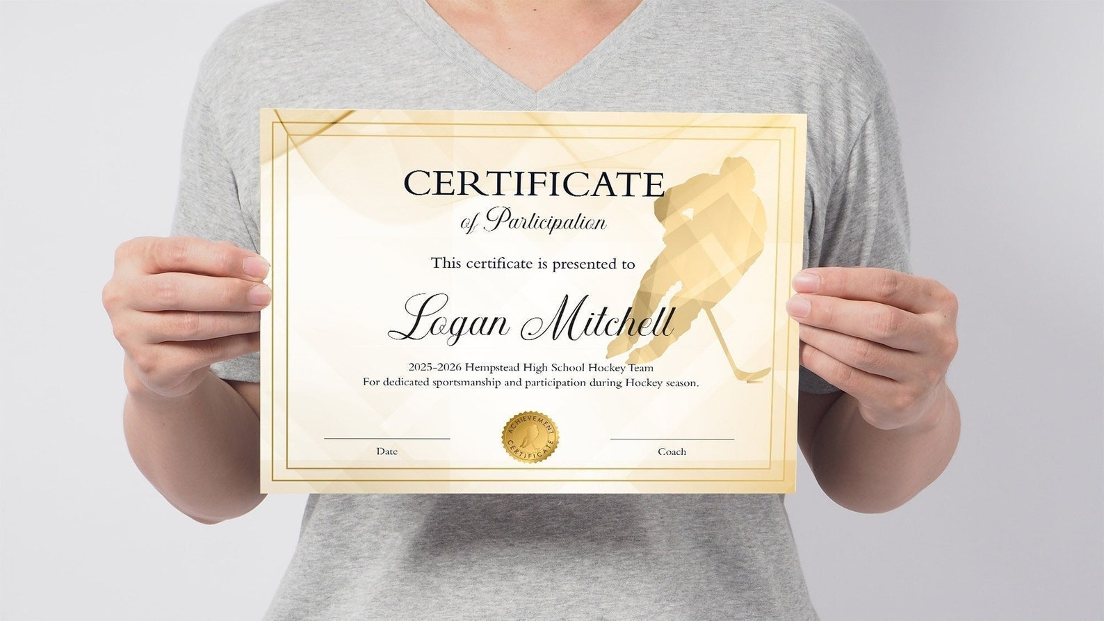 Editable Hockey Certificates Printable Hockey Award | Etsy