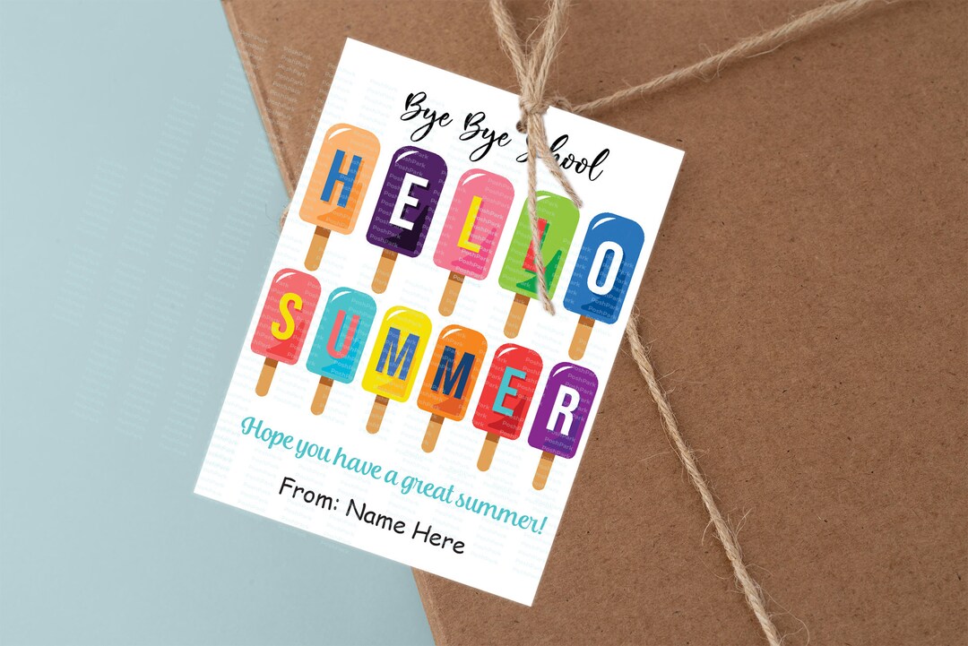 EDITABLE Have a Great Summer Tag Instant, Summer Gift Tags for Kids ...