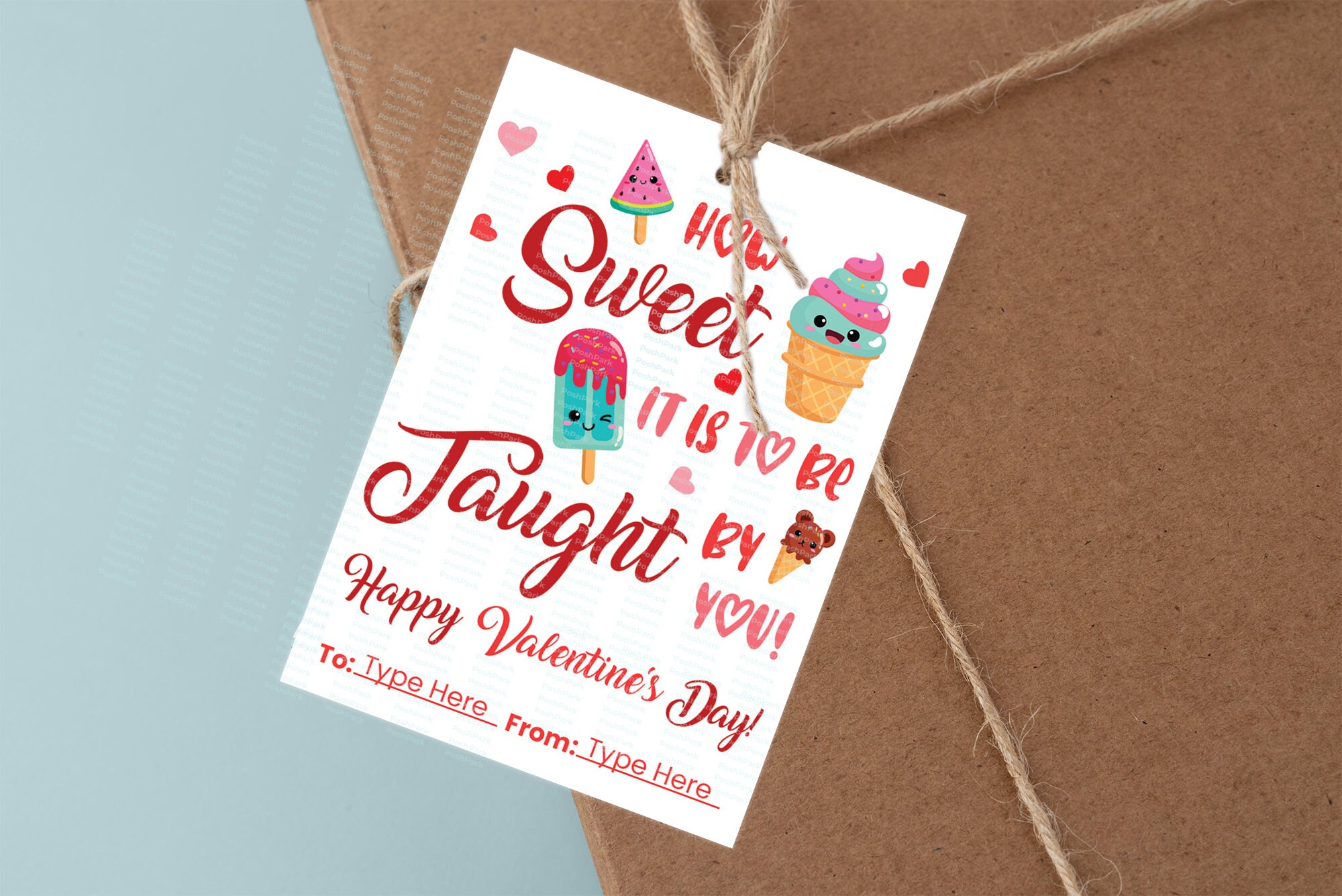 Valentines Day Appreciation Gift Tag Bundle Set of 6 Editable - Etsy