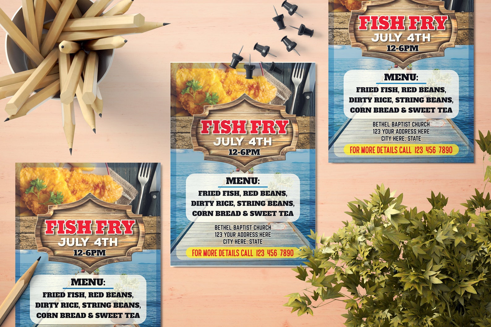 Editable Fish Fry Invitation Downloadable Printable Fish Fry - Etsy