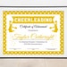 EDITABLE Cheerleader Certificate, Yellow Cheer Certificates Sports ...