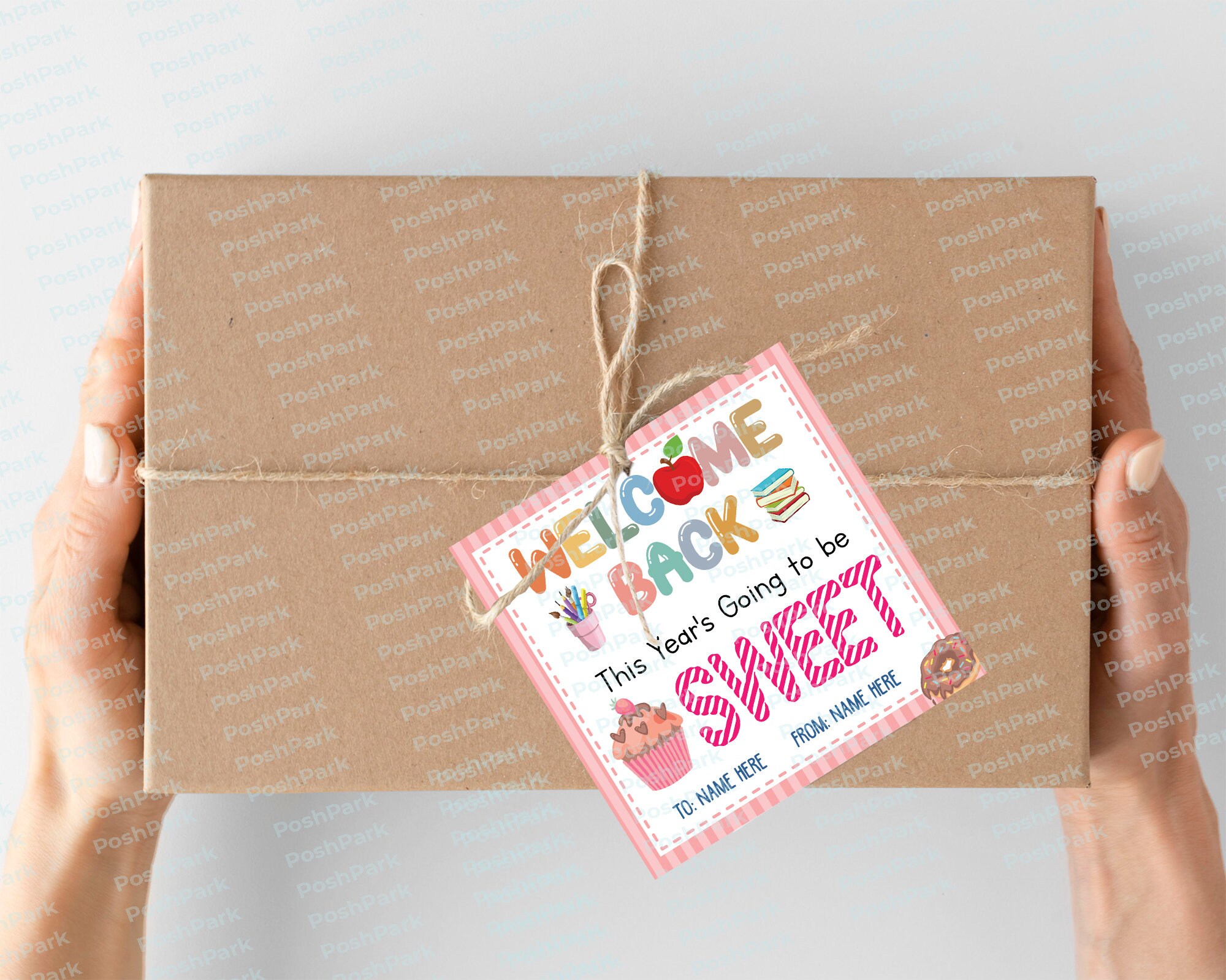 EDITABLE First Day of School Gift Tag Boho Welcome Back to - Etsy