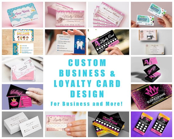 Custom Business Card Design Personalized Calling Cards | Etsy