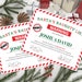 Editable Santa Warning Letter, Printable Santa Naughty List Certificate ...