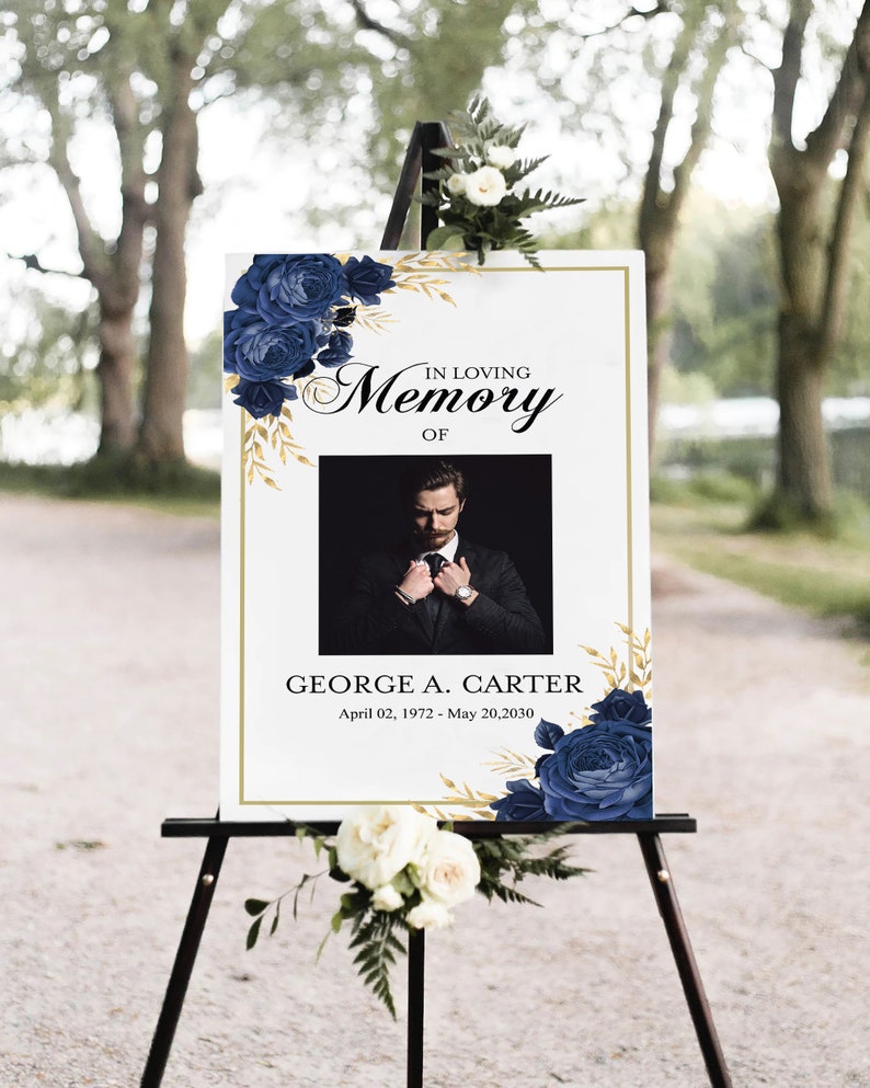 Editable Funeral Welcome Sign Template Memorial Service Sign - Etsy