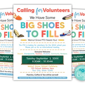 Editable Volunteer Recruitment Flyer, School Volunteer Flyer Template ...