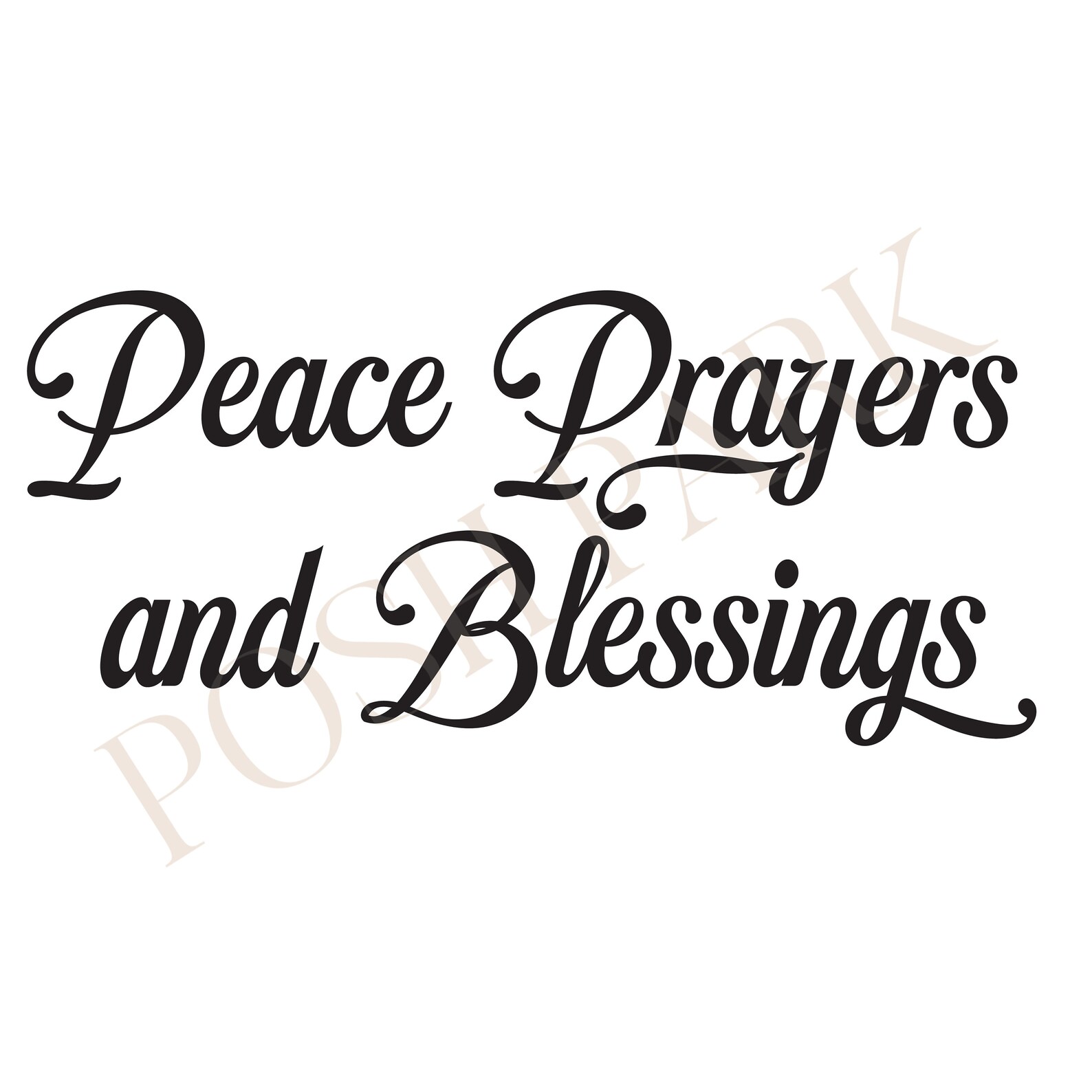 Sets of Funeral Program Word Art Titles, 4 Peace Prayers and Blessings ...