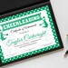EDITABLE Cheerleader Certificate, Green DIY Cheerleading Award ...