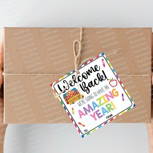 Printable Welcome Back to School Gift Tags, Back to School Tags for ...