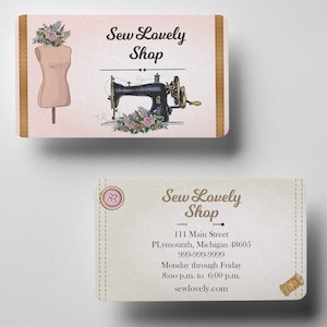 Sewing Business Card Template | Tailor, Seamstress, Crafter Business ...