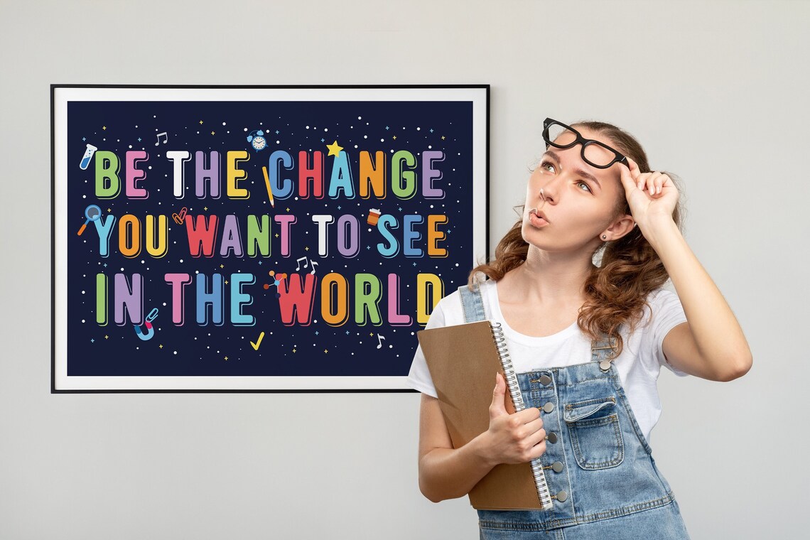 Colorful Motivational Classroom Posters Printable Back to - Etsy