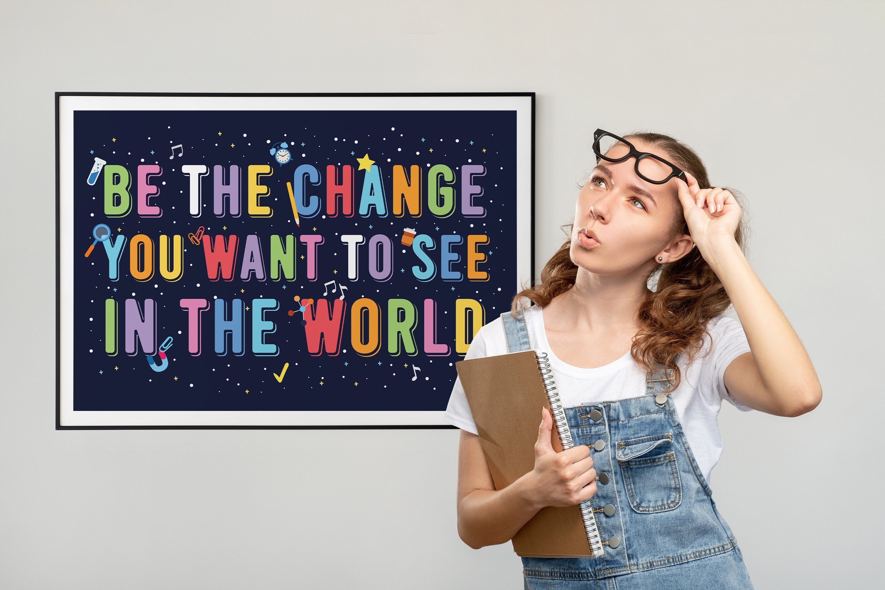 Colorful Motivational Classroom Posters Printable Back to - Etsy