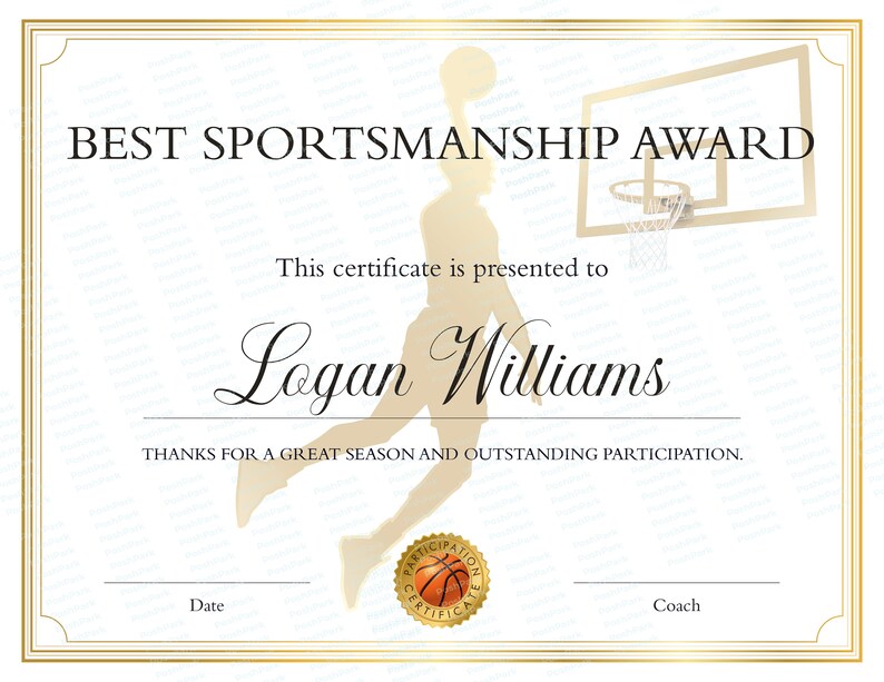EDITABLE End of Season Basketball Award Certificates 16 | Etsy