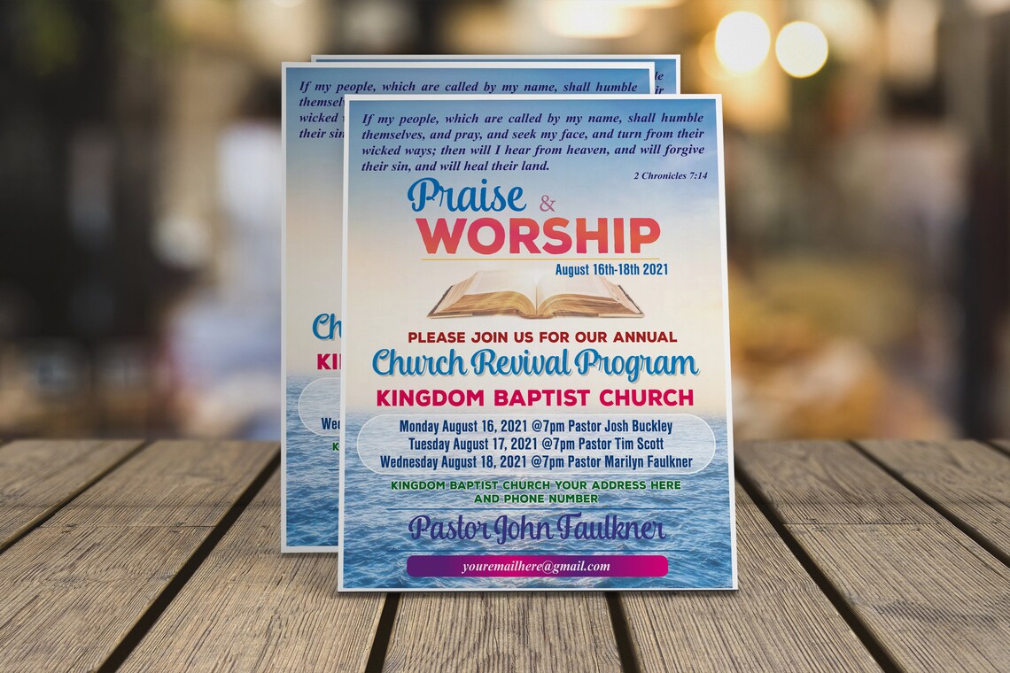 Editable Church Flyer Printable Church Event Flyer - Etsy