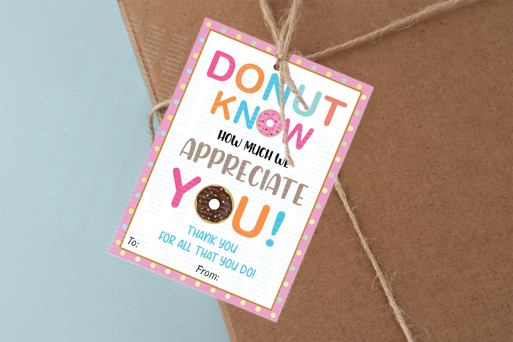Printable Donut Teacher Appreciation Tag Donut Know How Much - Etsy