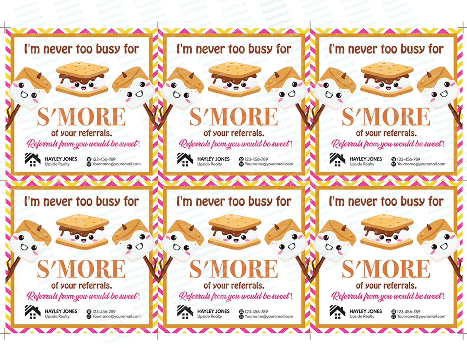 S'MORES Real Estate Pop by Tags, Thanks for Your Referrals, Smore ...