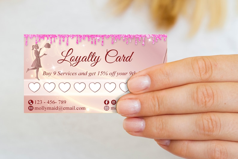 Digital Cleaning Service Loyalty Card for Cleaning Business | Cleaning ...
