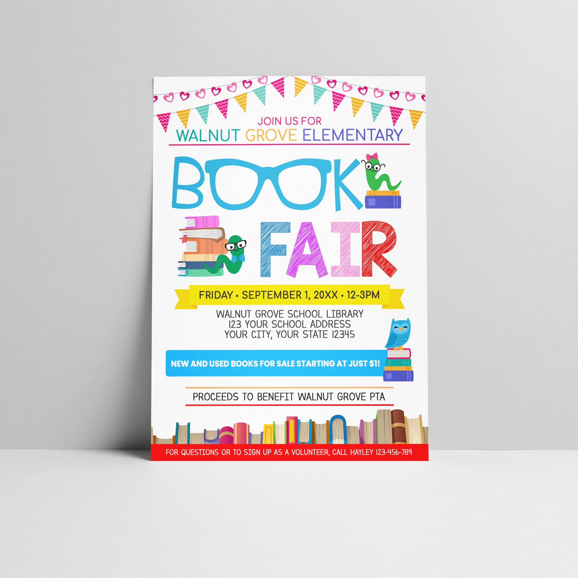 Elementary Book Cover Template