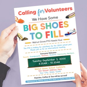 Editable Volunteer Recruitment Flyer, School Volunteer Flyer Template ...