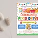 Community Food Drive Flyer, Community PTA PTO Fundraiser Flyer Template ...