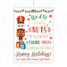 Editable Christmas Nut Gift Tags, Staff Employee Nurse Teacher ...