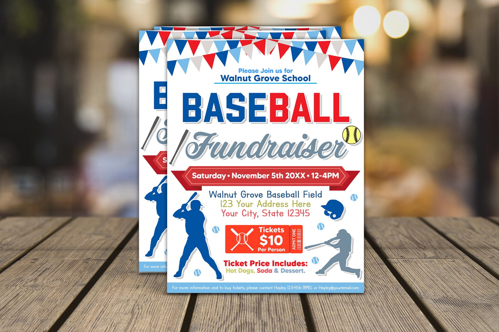 Editable Baseball Fundraiser Flyer Baseball Fundraiser - Etsy