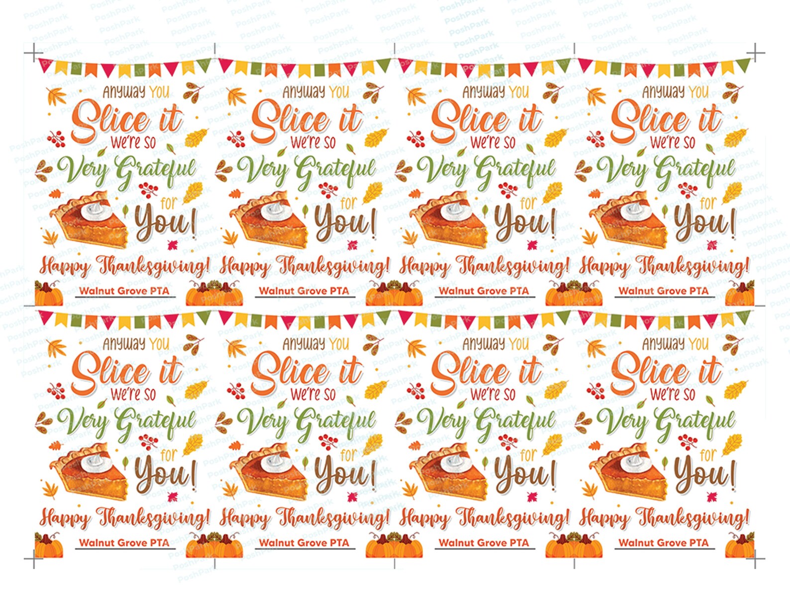 Any Way You Slice It Tags, Editable Thanksgiving Gift Tags Pumpkin Pie ...