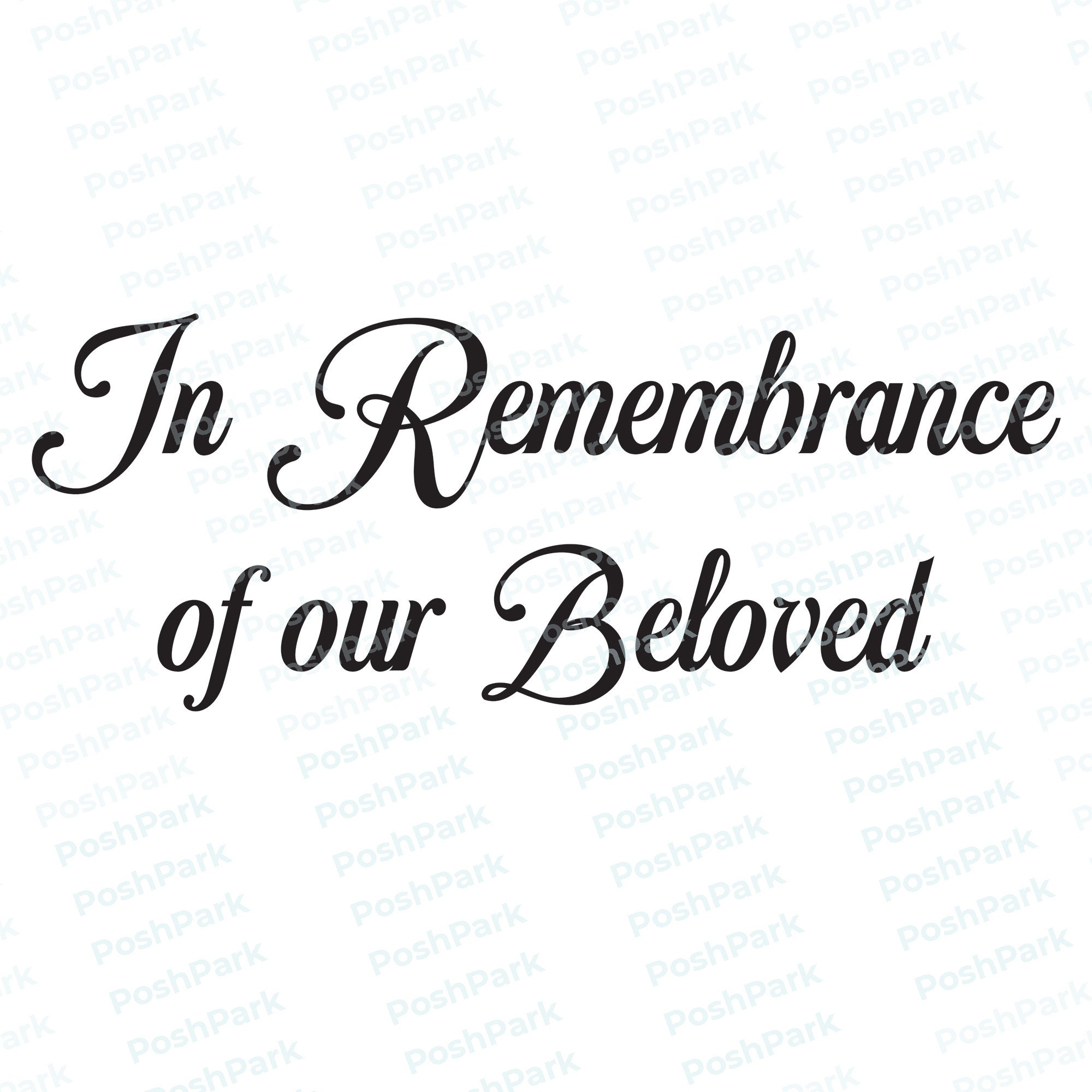 Sets of 4 in Remembrance of Our Beloved Funeral Program Word Art Titles ...