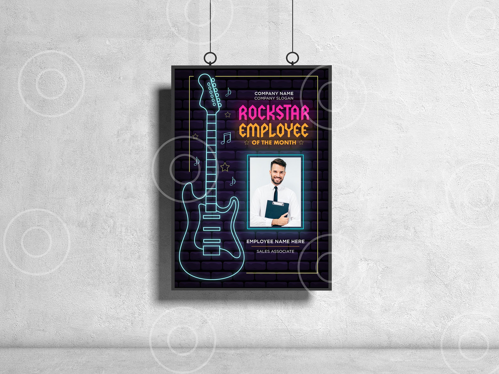 EDITABLE Rockstar Employee of the Month Certificate Employee - Etsy