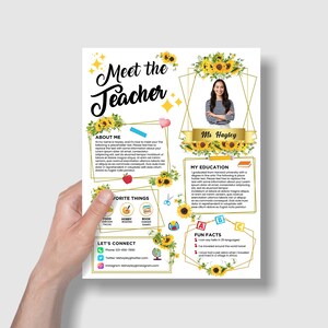 Editable Meet the Teacher Template, Meet the Teacher Letter With ...