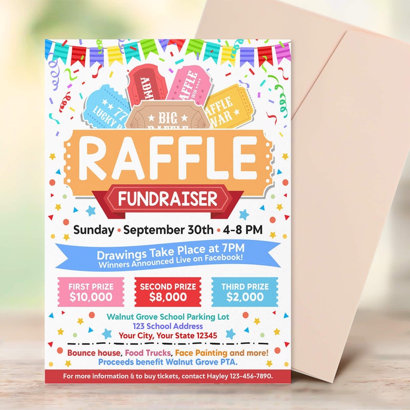 Raffle Posters - Etsy UK