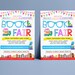 Editable Book Fair Flyer Template Colorful School Fundraiser - Etsy