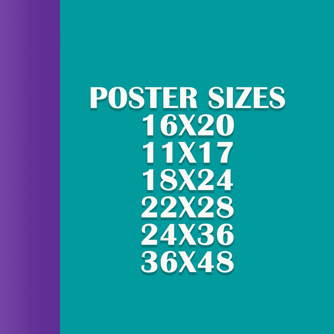 Poster Printing ADD-ON Full Color Printing Professional | Etsy