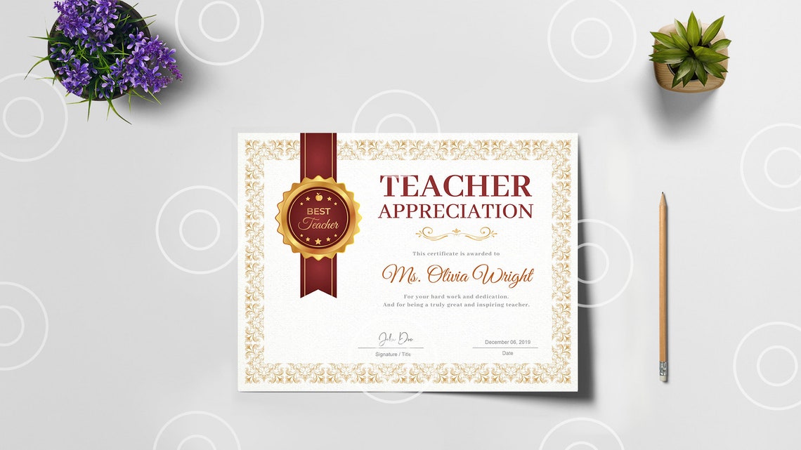 Teacher Appreciation Award Certificate Template Teacher Gift Etsy teacher-appreciation-award-certificate-template-teacher-gift-etsy