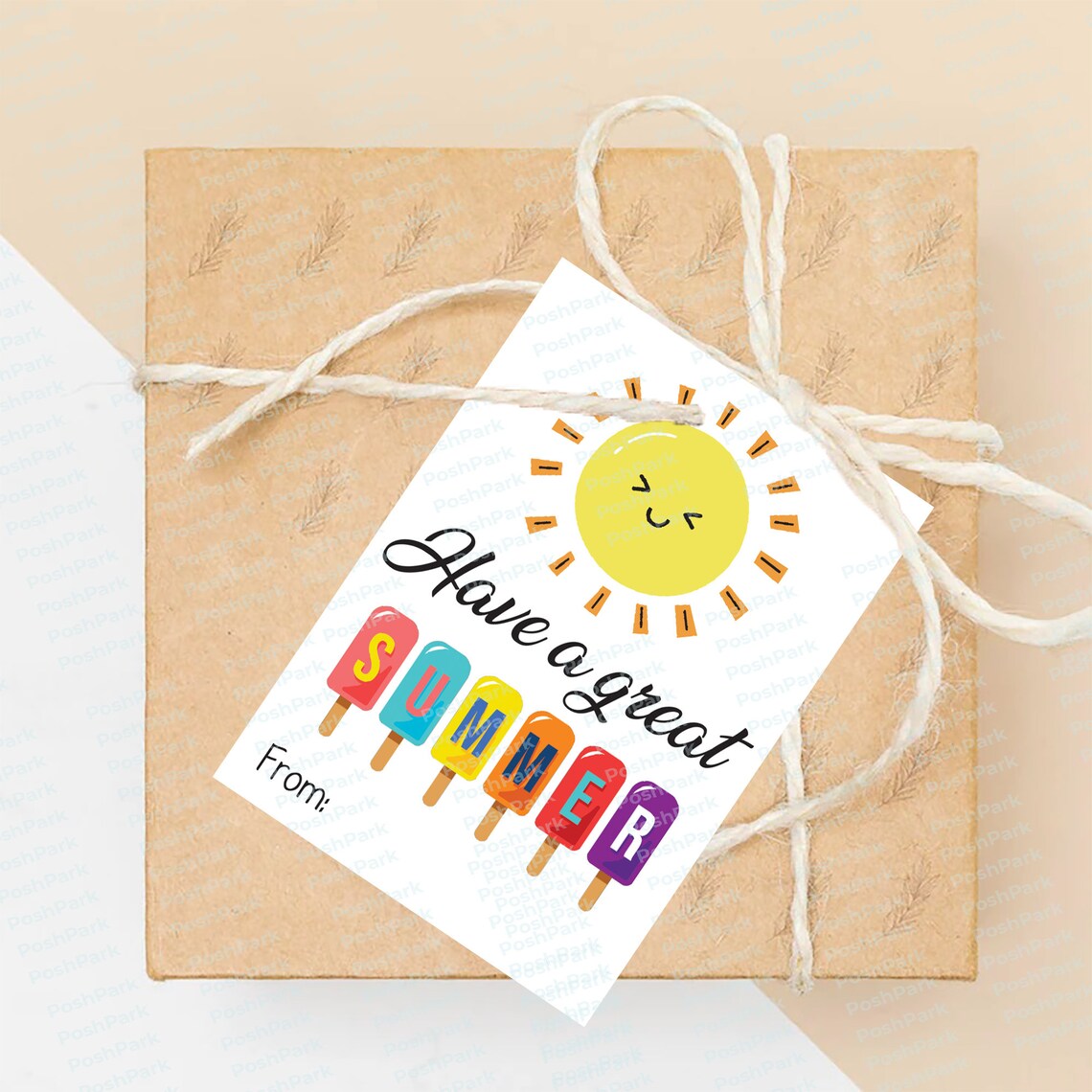 PRINTABLE PDF Have A Great Summer Tags , Summer Gift Tag, End of School ...