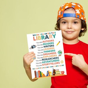 Printable School Library Wall Art, Technology Teacher, Library Wall ...