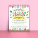 EDITABLE Ice Cream Social Flyer, Summer Ice Cream Party, Watercolor ...