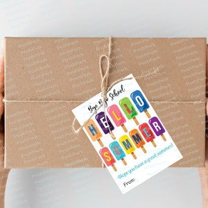 PDF Summer Teacher Gift Tag, Summer Gift Tags for Student, End of ...