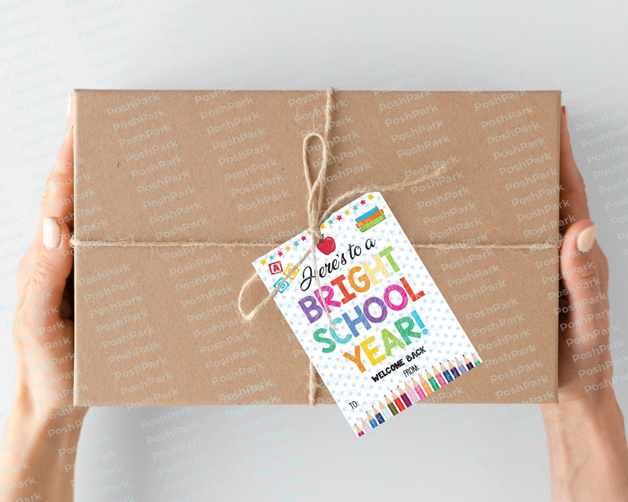 PRINTABLE PDF Bright School Year Gift Tag Colorful Back to - Etsy